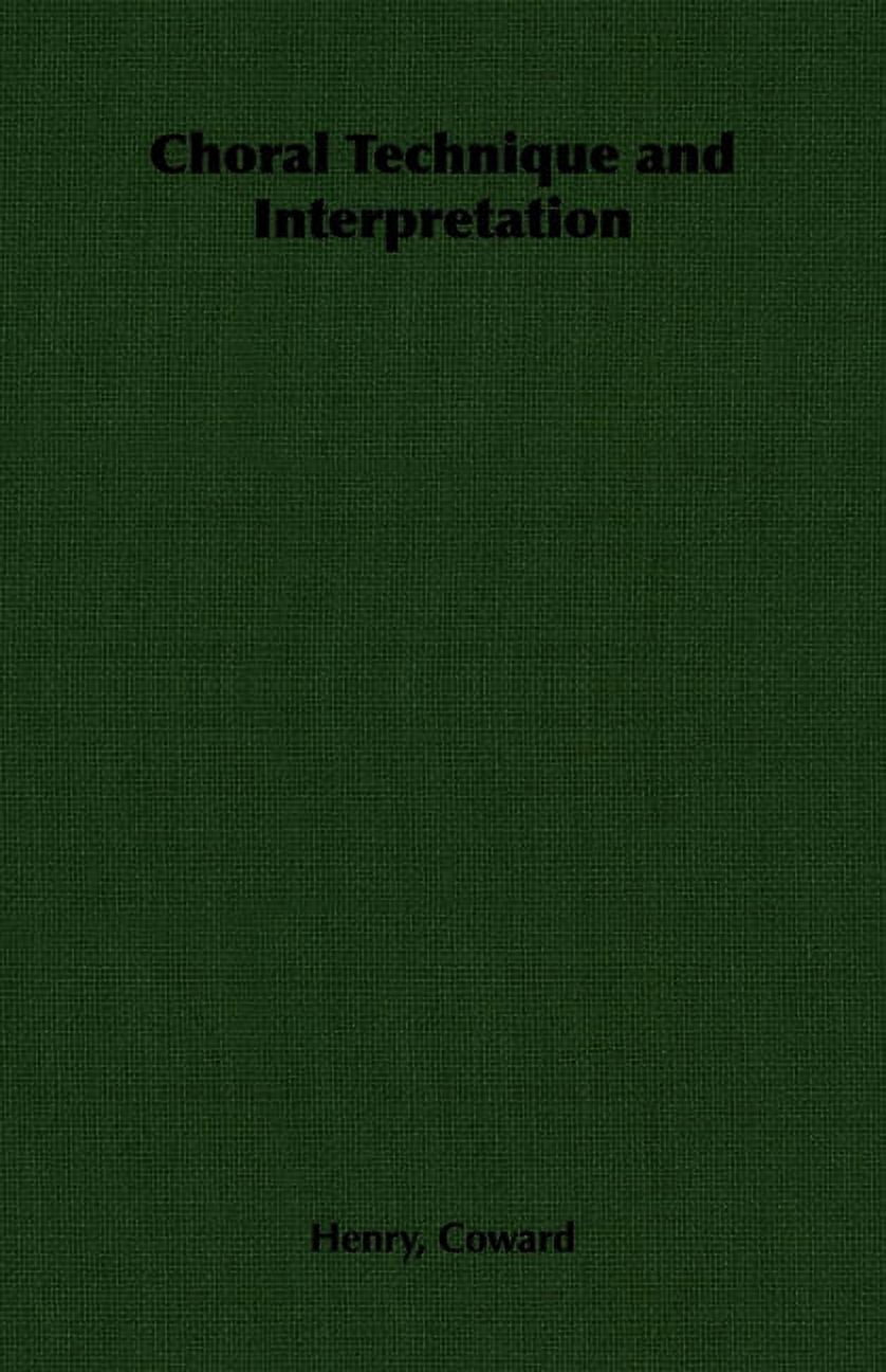 Choral Technique and Interpretation, (Paperback) - Walmart.com