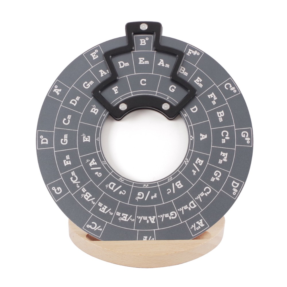Chord Wheel Circle Of Fifths Wheel Music Learning Compact Melody Tool ...