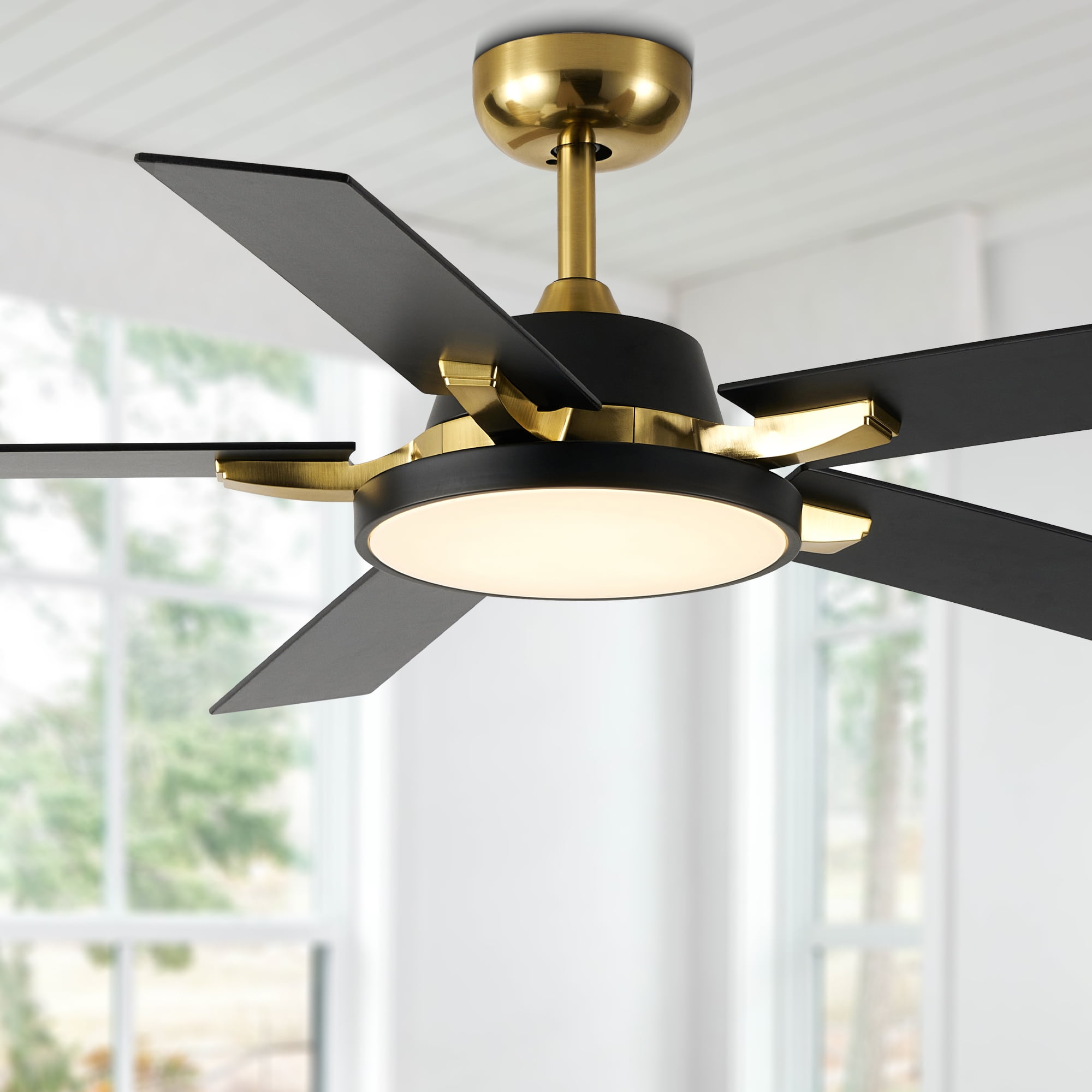 Chords Attic 52" 5-Blade Reversible Ceiling Fan with Light and Remote ...