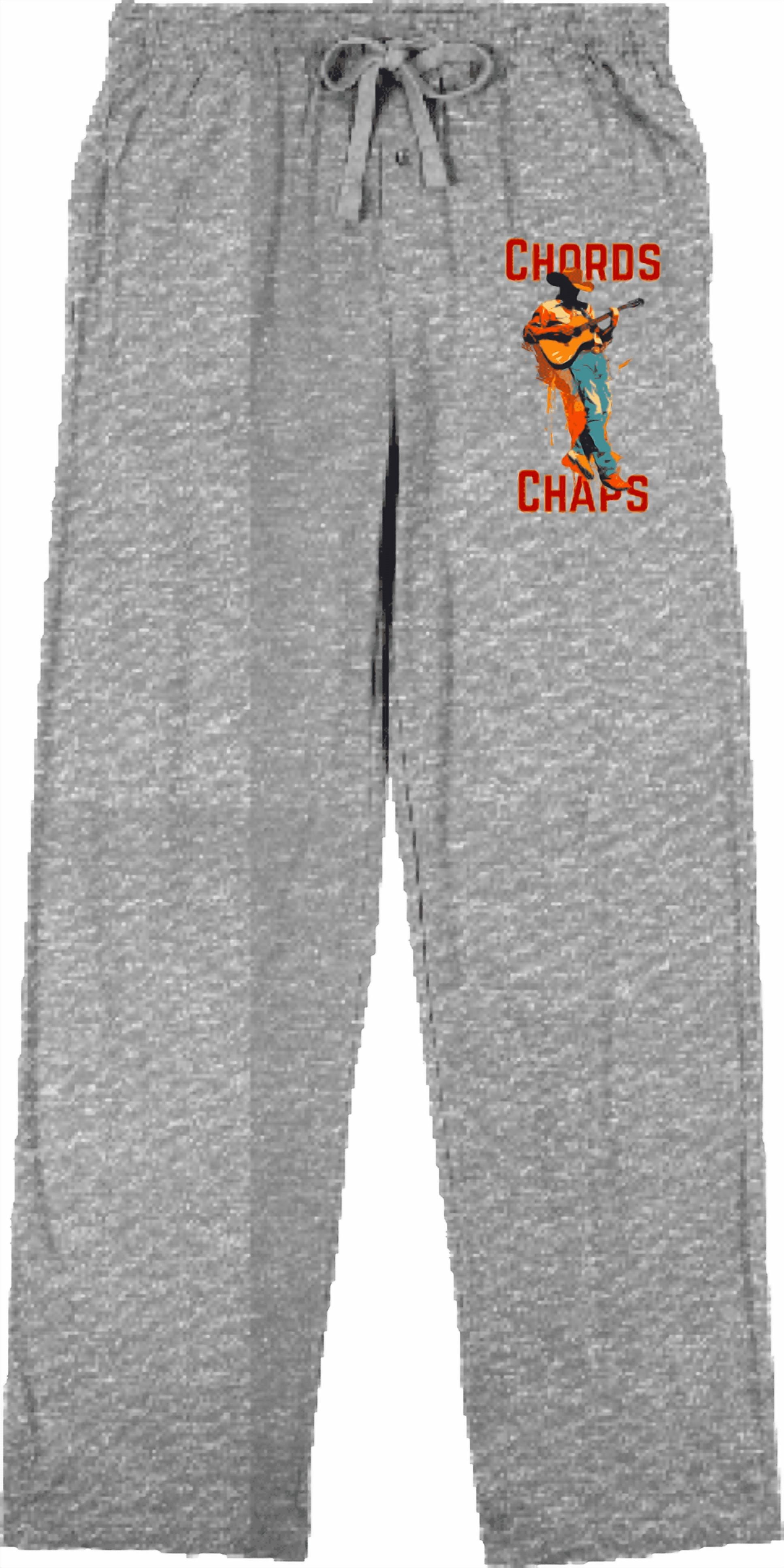 Chords & Chaps Cowboy Americana Men's Heather Gray Sleep Pajama Pants ...