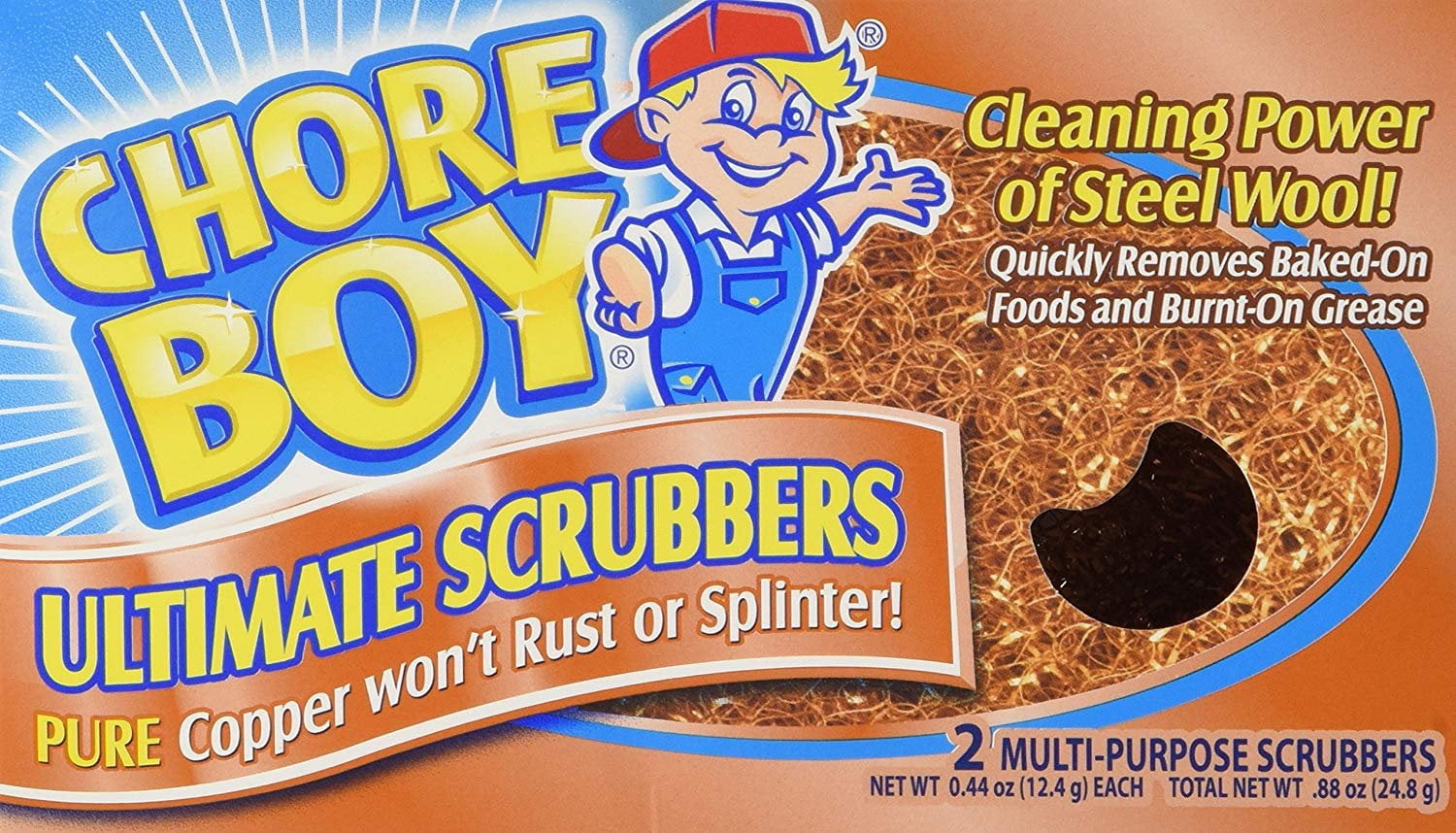 Chore Boy Copper Scouring Pad-2ct - Walmart.com