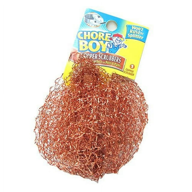 Chore Boy Metal Scrubber Copper Scouring Pad (Pack of 10) - Walmart.com