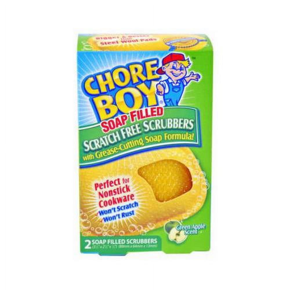 Chore Boy Soap Filled Scrubbers. 2 Pack - Walmart.com