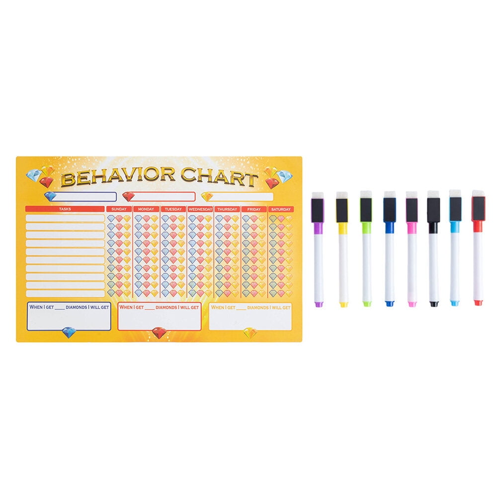 Chore Chart Refrigerator Message Board Reusable Reward Chalkboard for ... Chore Chart Refrigerator Message Board Reusable Reward Chalkboard for ...