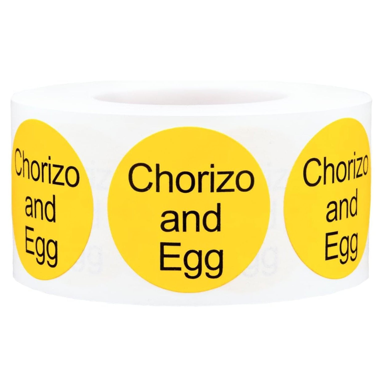 Chorizo and Egg Deli Labels 1 Inch Round Circle Dots 500 Total Stickers ...