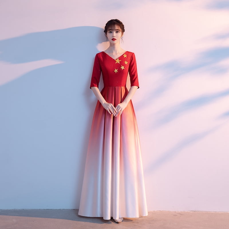 Chorus Dress for Women Long Dress Elegant Poetry Recitation Conductor ...