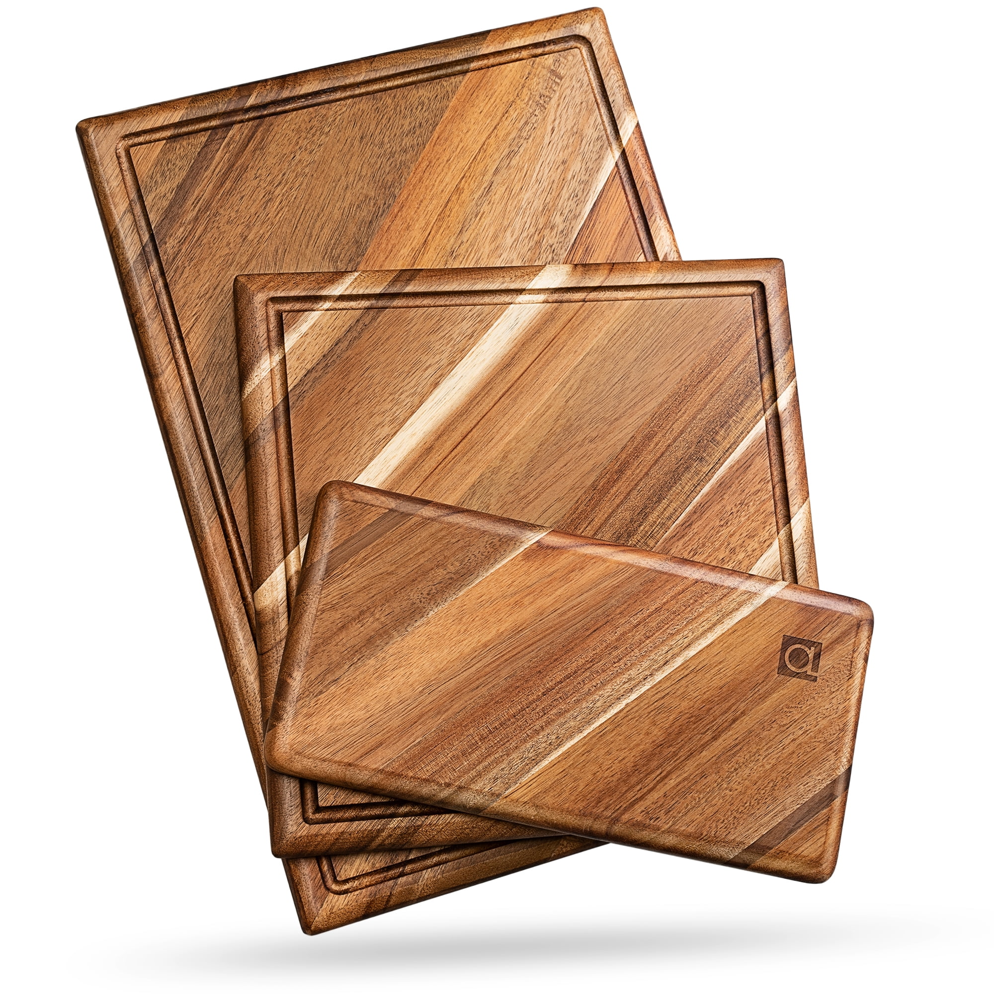 Chorus Wood Cutting Board Set with Juice Groove (3 Pieces) - Acacia ...