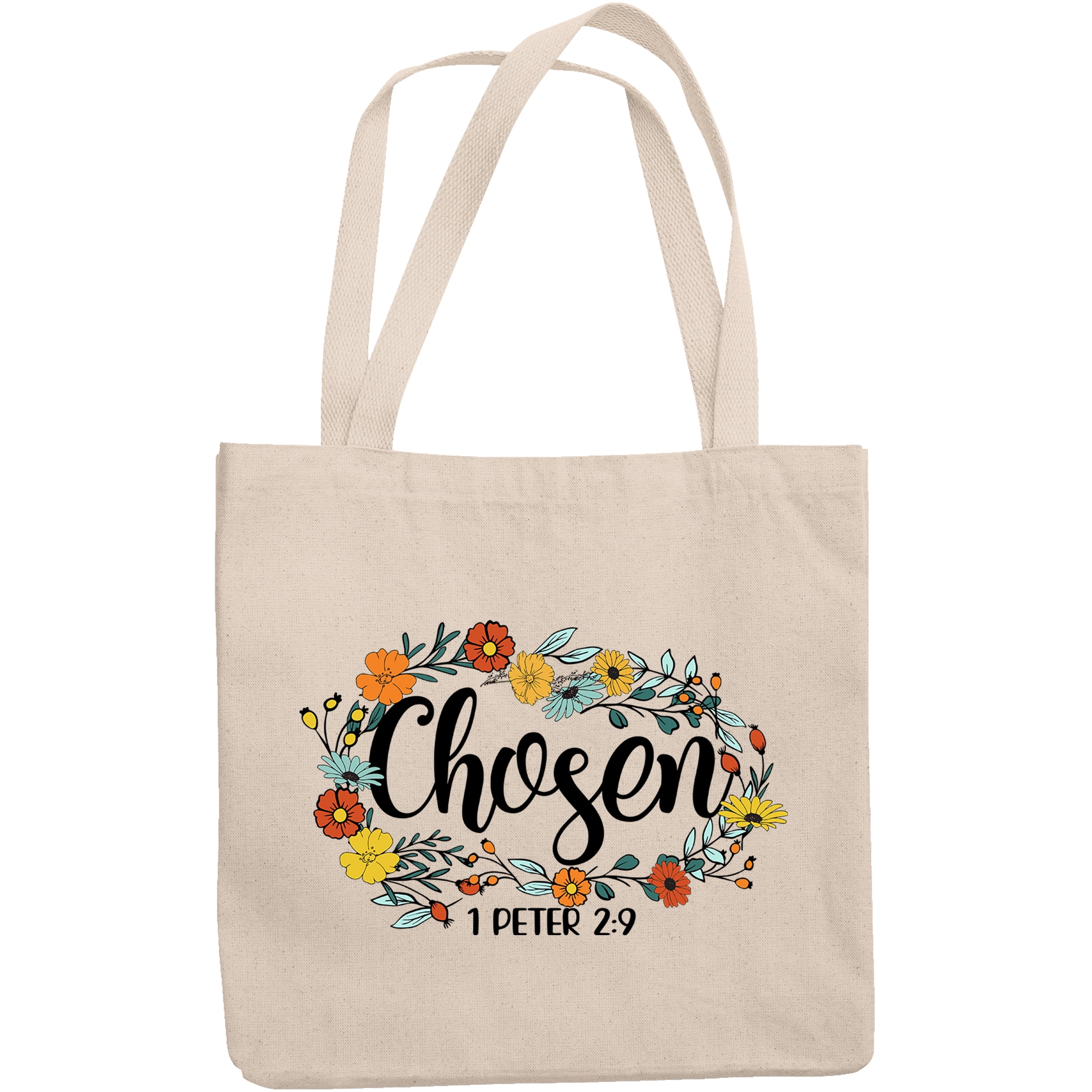 Chosen, 1 Peter 2 9 with Flower Wreath Art Scripture Merch Gift, 12oz ...