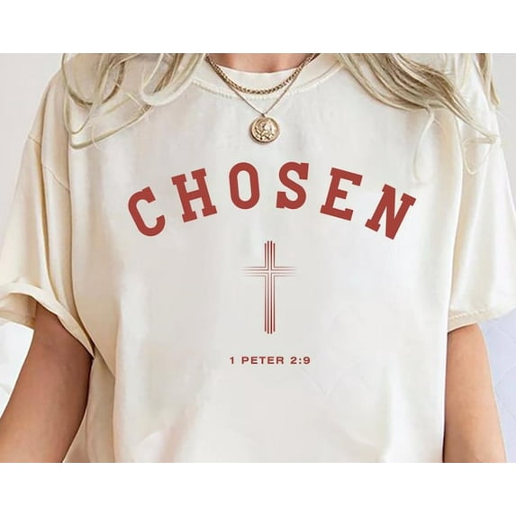 Chosen Bible Christian T-shirt and Sweatshirt, Bible Verse Shirt ...