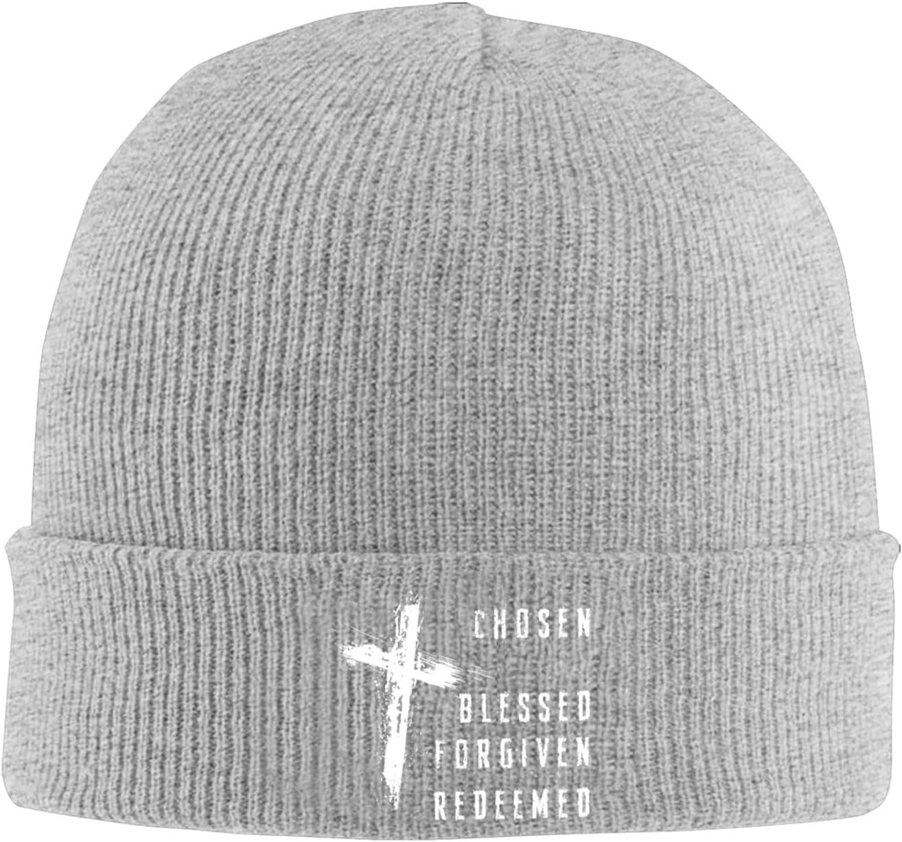 Chosen Blessed Forgiven Redeemed Beanie Hat Cuffed Knit Skull Cap ...