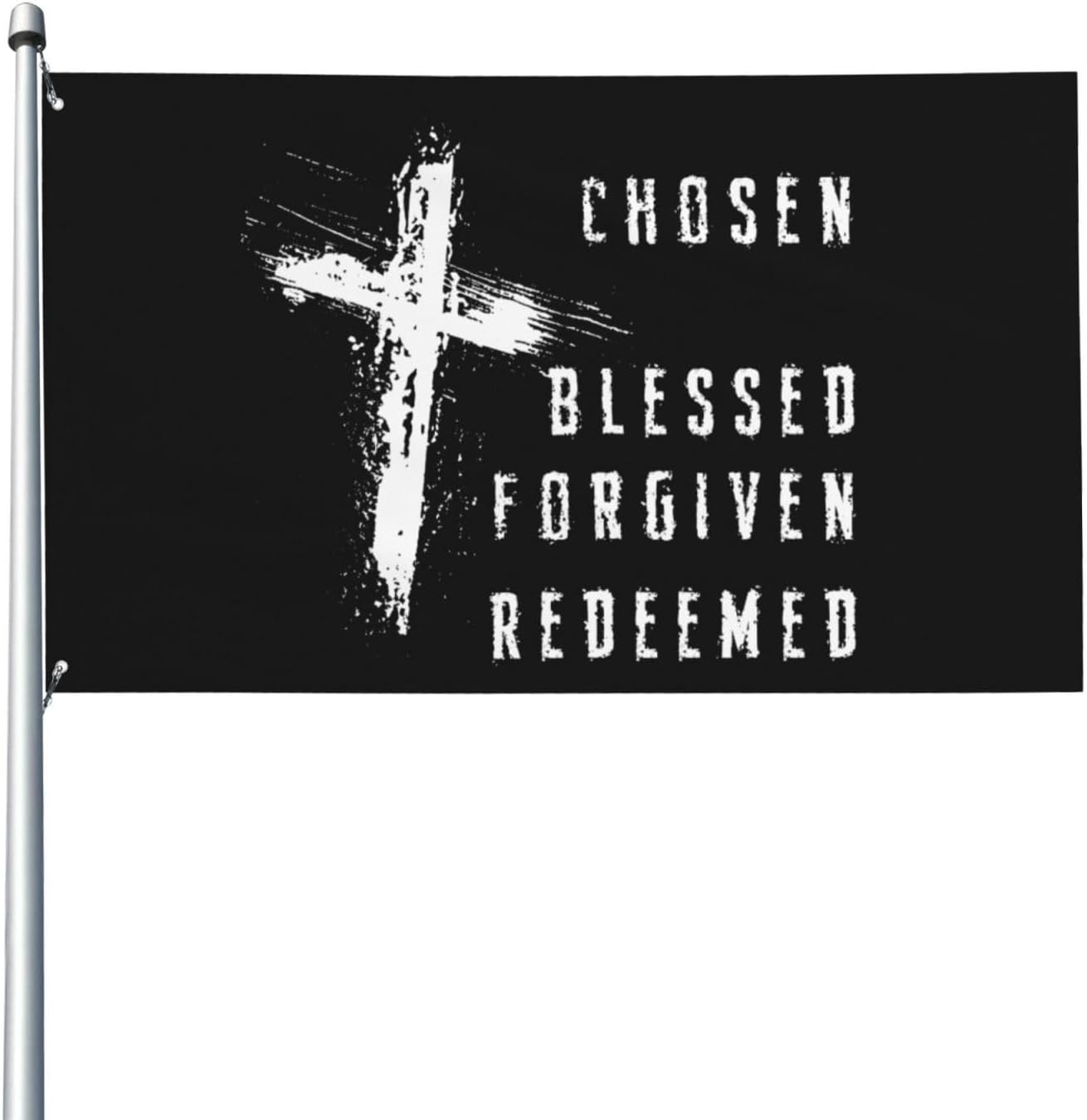 Chosen Blessed Forgiven Redeemed Flag Banner Flags Garden Flag Home ...