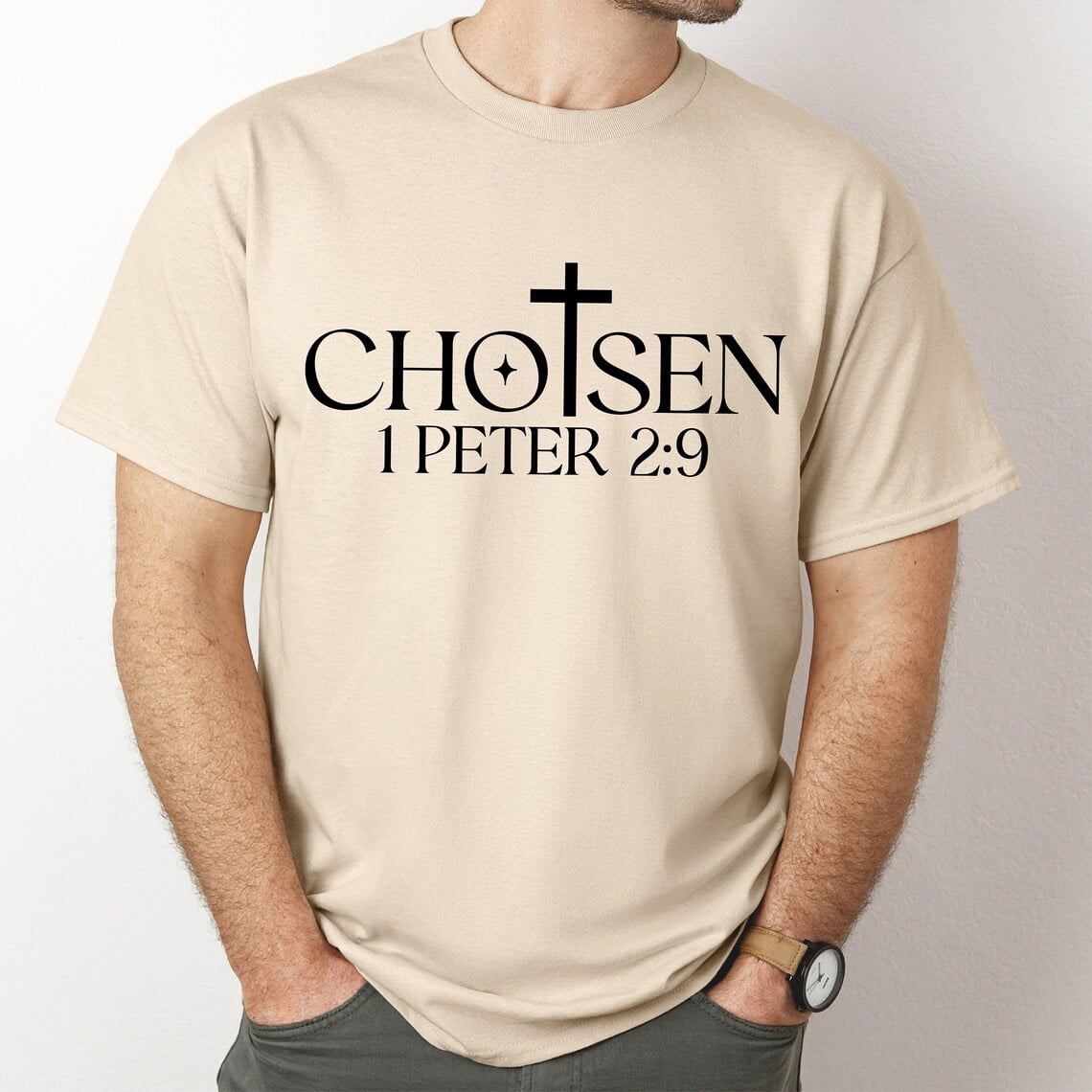 Chosen Blessed T-Shirt, Chosen 1 Peter 2:9, Chosen Shirt, Christian ...