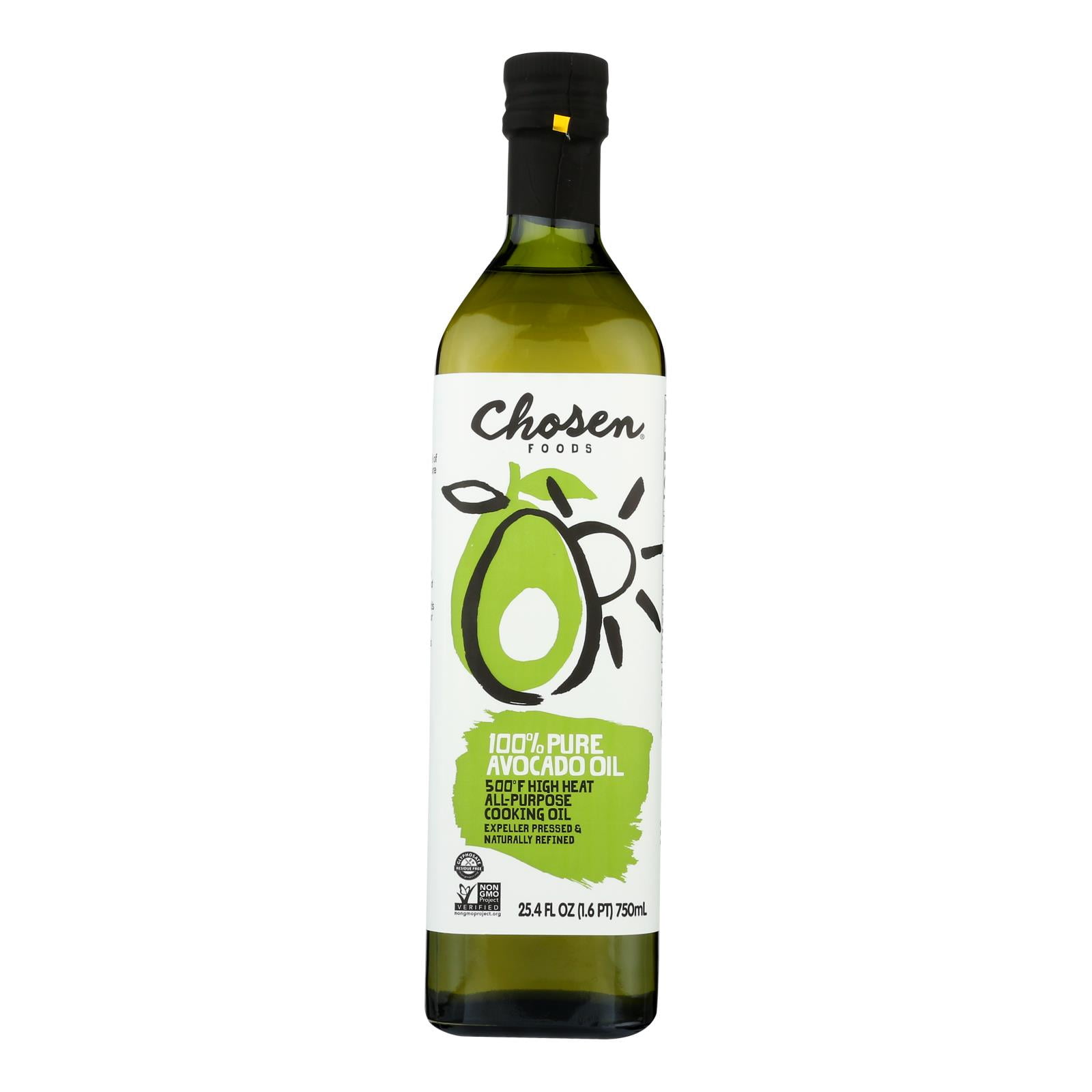 Chosen Foods 100% Pure Avocado Oil - Case of 6 - 25.4 FZ - Walmart.com