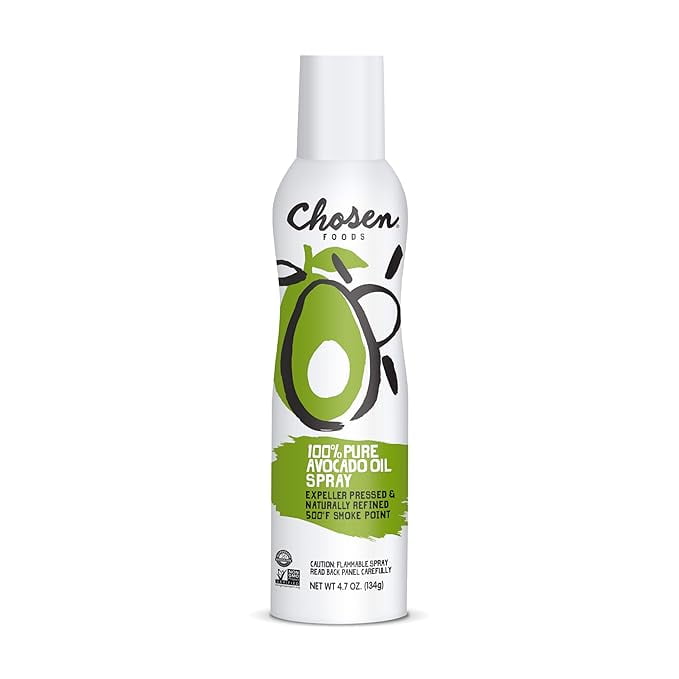 Chosen Foods 100% Pure Avocado Oil Spray 4.7 oz (1 Pack), Non-GMO, 500 ...