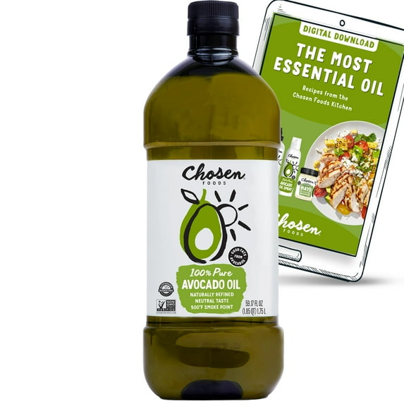 Chosen Foods 100% Pure OKA4 Avocado Oil for Cooking - With Good Fats from Avocados, Naturally ...