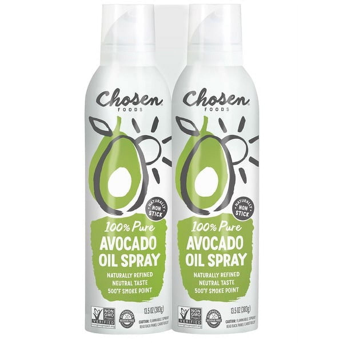 Chosen Foods Avocado Oil Spray, 13.5 oz, 2-count, No Propellants ...