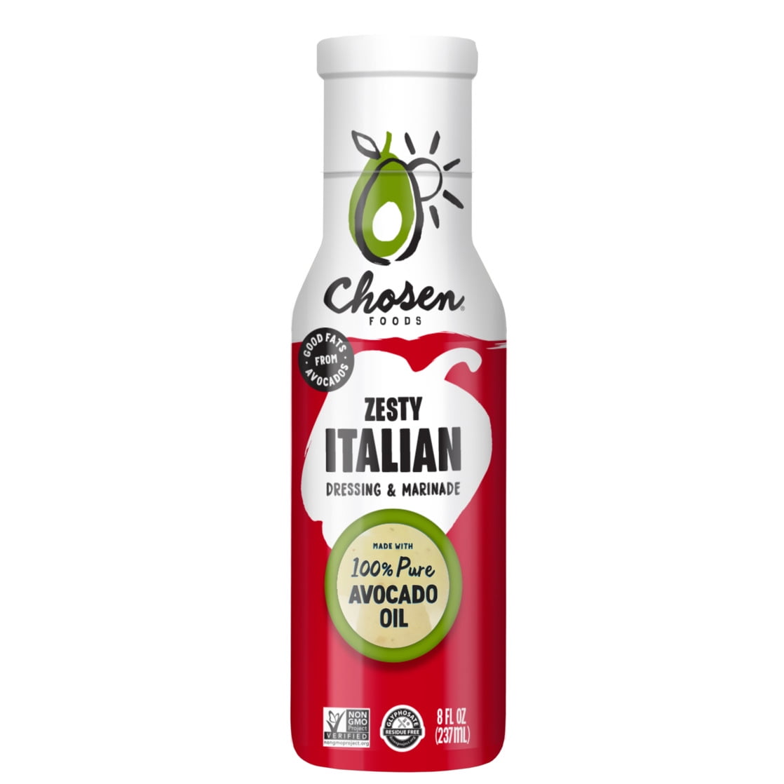 Chosen Foods Zesty Italian Dressing and Marinade made with 100% Pure ...