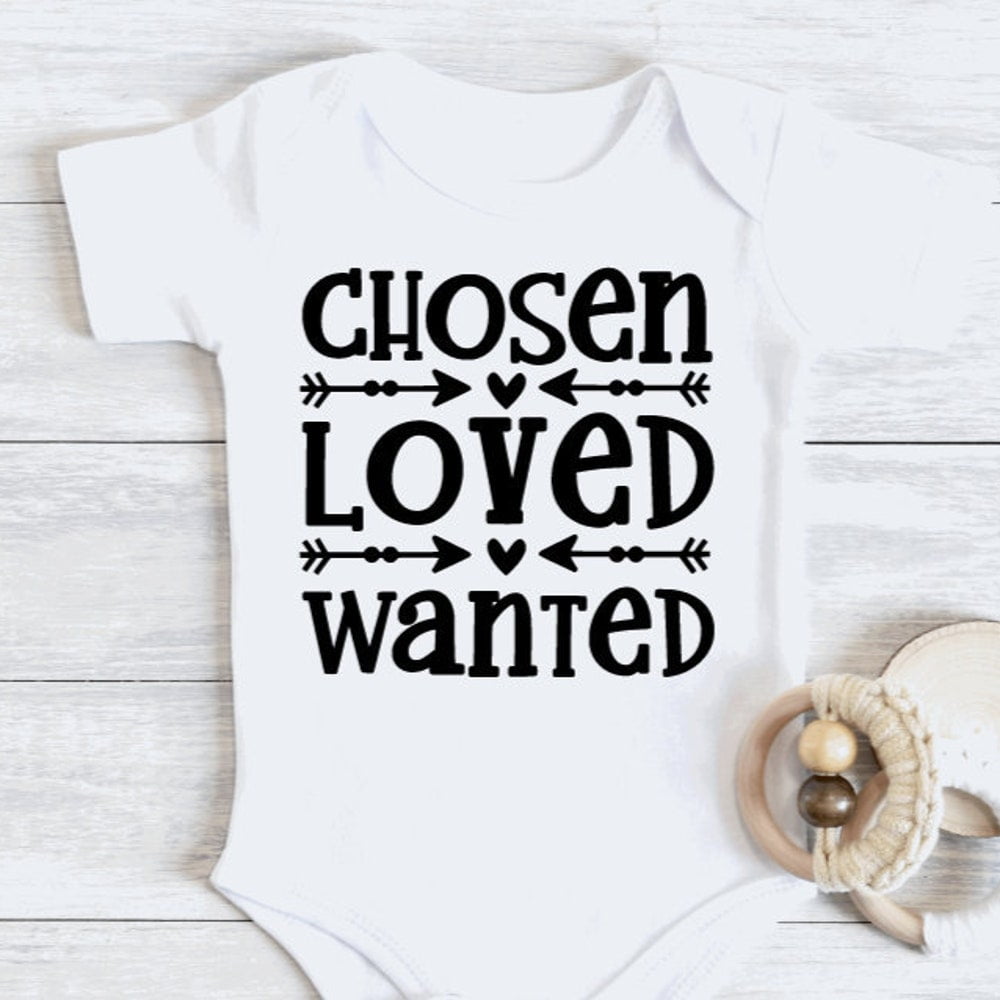 Chosen Loved Wanted, Adoption Shirt Girl, Officially Adopted, Adoption ...