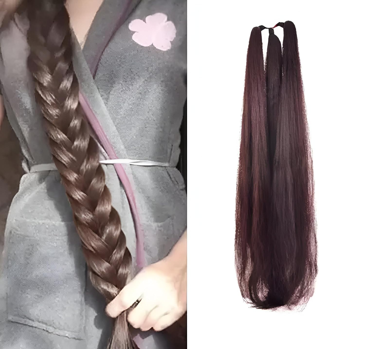 Choti Brown Colour 26 Inch Instant Ready For Girls Bridal Fashionable ...