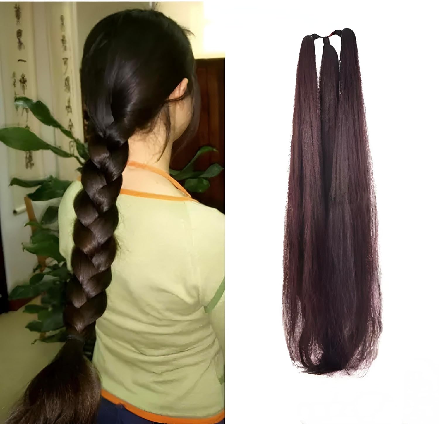 Choti Brown Colour 26 Inch Instant Ready For Women Fashionable Hair ...