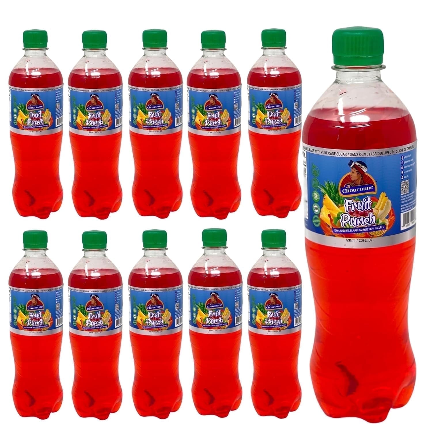 Choucoune Kola Fruit Punch Soda Beverages Natural Ingredients Bubbly ...