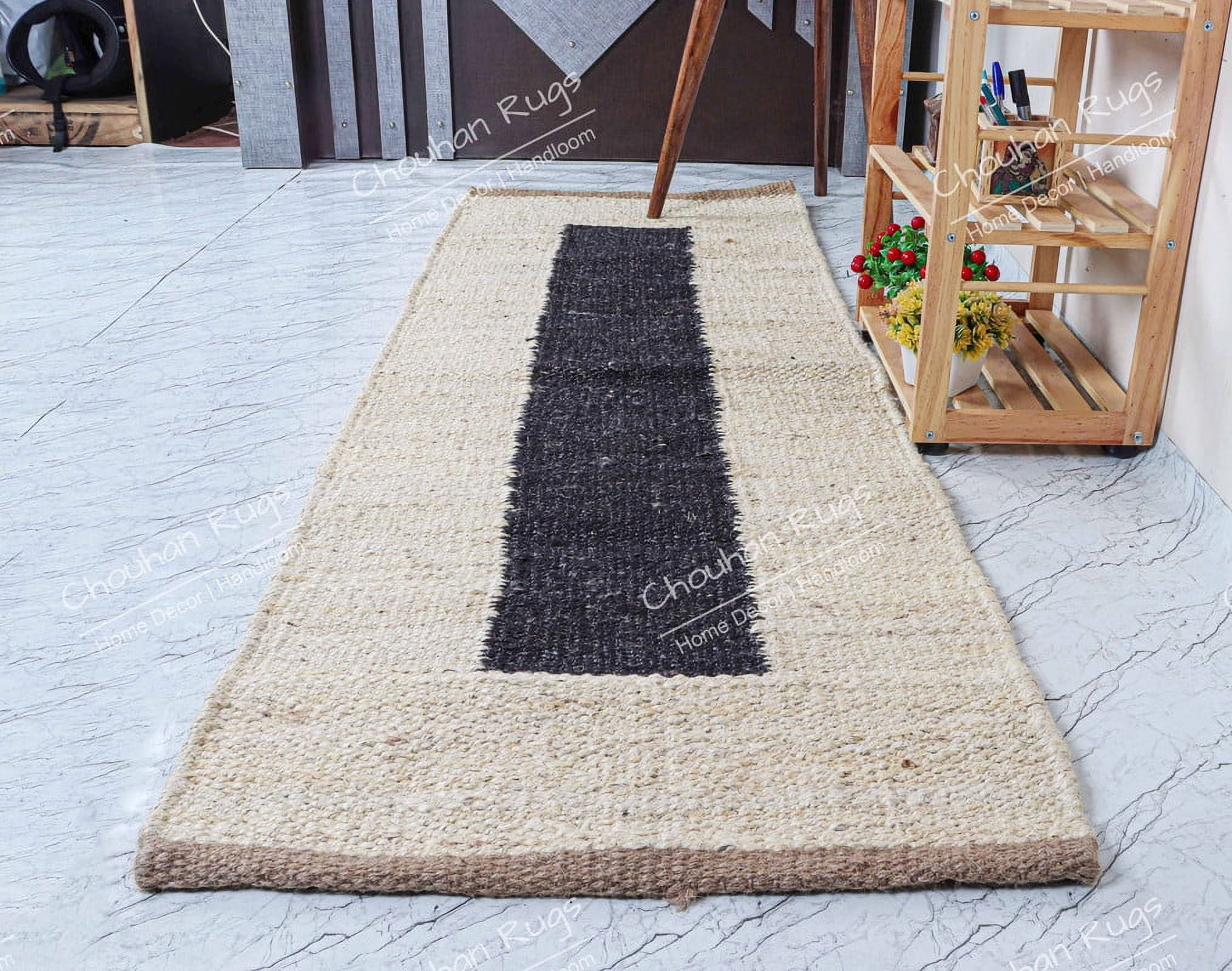 Chouhan Rugs Natural Jute Hemp Runner Rug Bohemian Rug Decor Rug ...