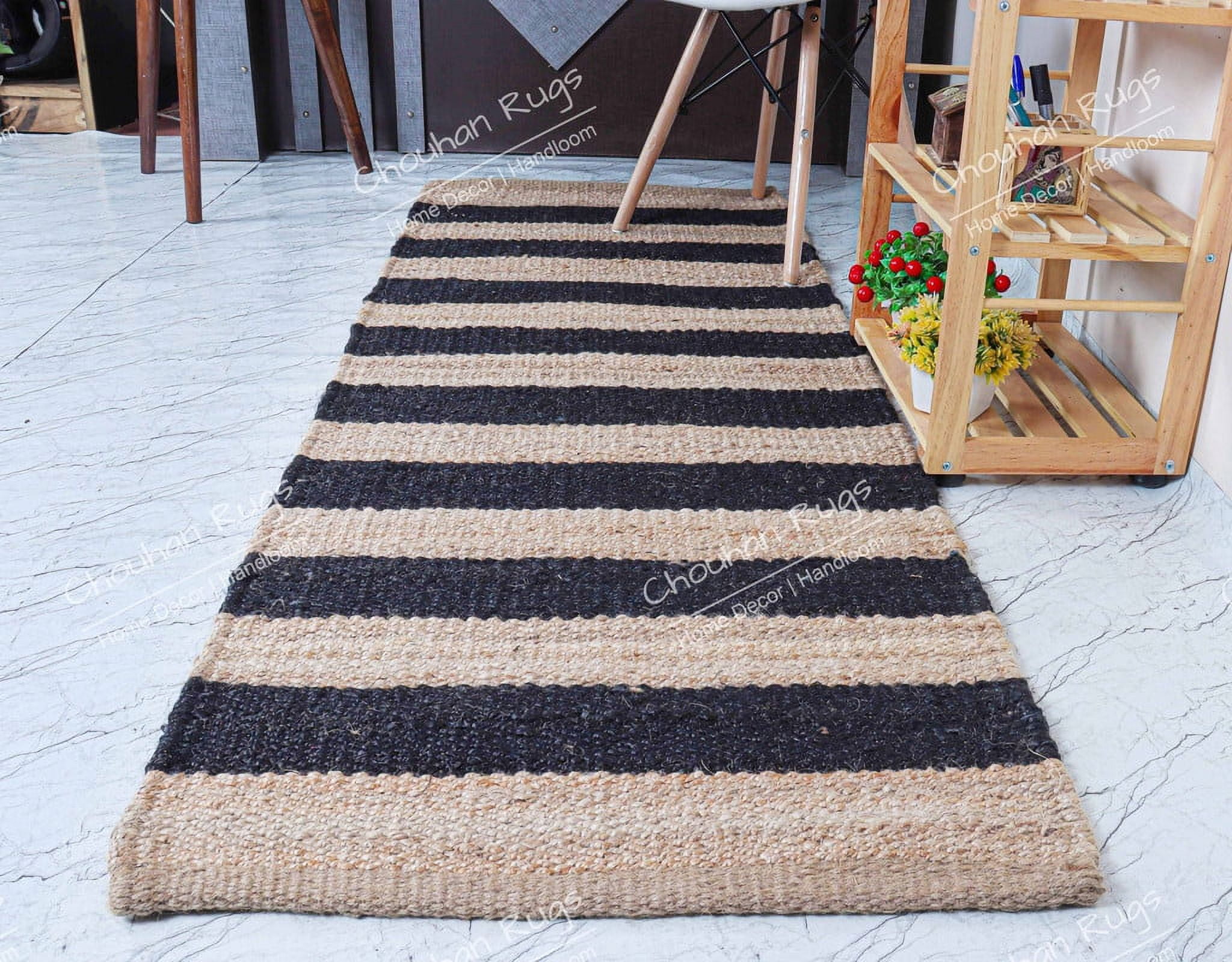 Chouhan Rugs Natural Jute Hemp Runner Rug Bohemian Rug Decor Rug ...