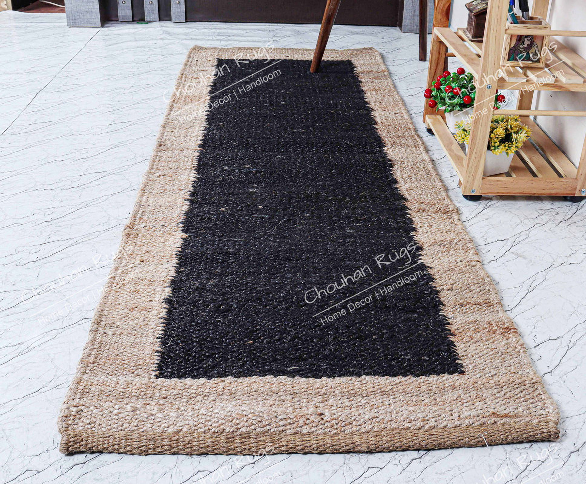 Chouhan Rugs Natural Jute Hemp Runner Rug Bohemian Rug Decor Rug ...