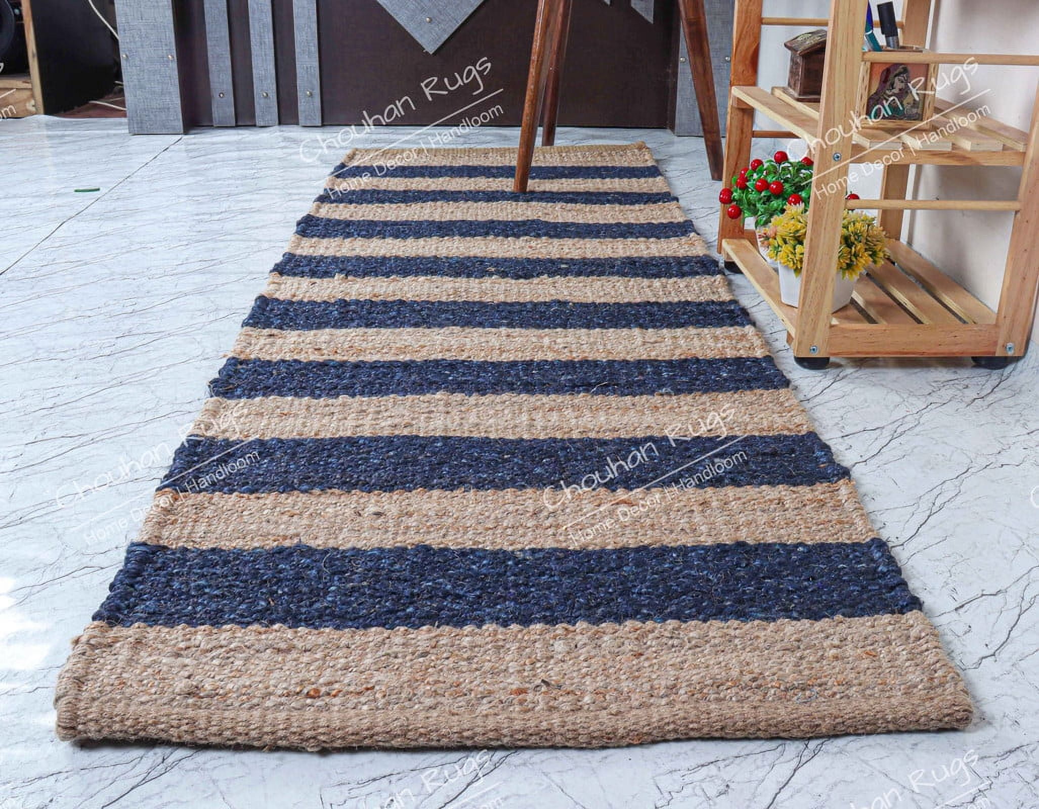Chouhan Rugs Natural Jute Hemp Runner Rug Bohemian Rug Decor Rug ...