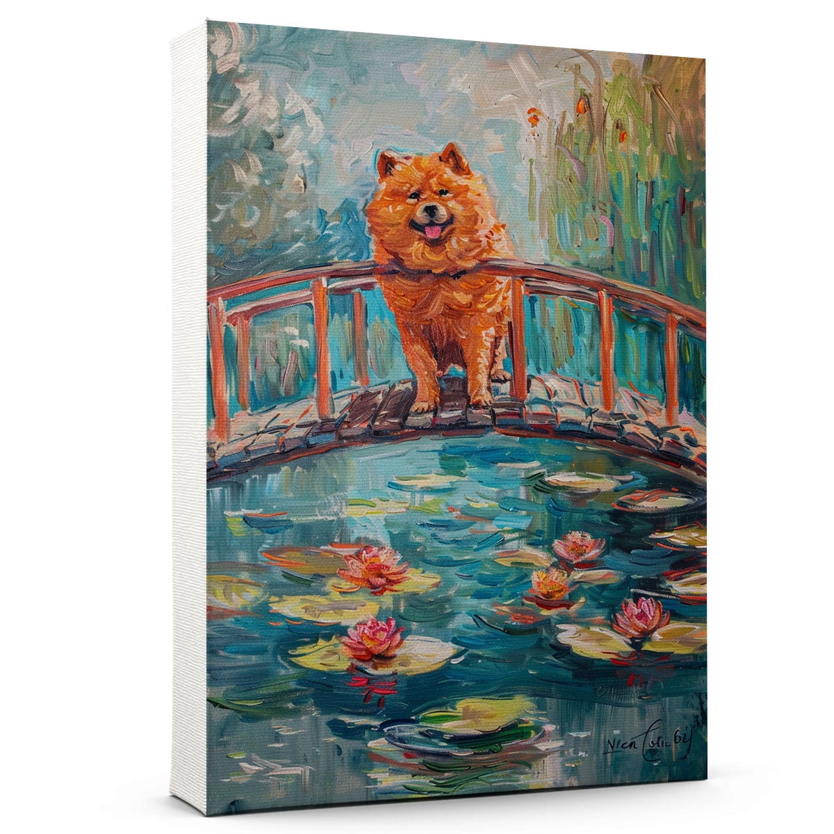 Chow Chow Art Print Poster, Dog Canvas, Chow Chow Wall Art Decor, Dog ...