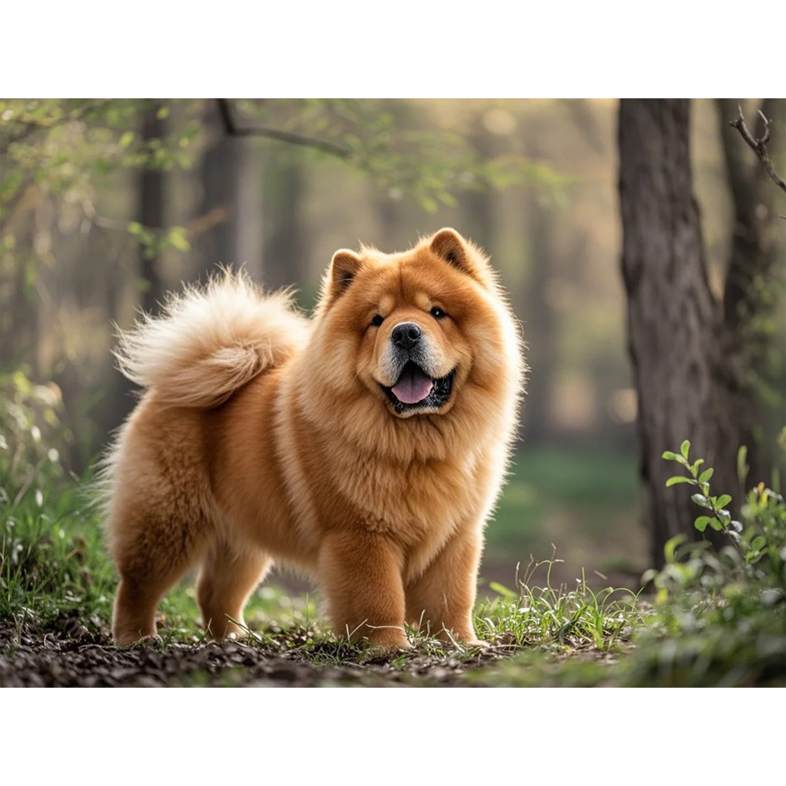 Chow Chow Dog Diamond Painting DIY Kits 5D Diamond Art Full Round Drill ...