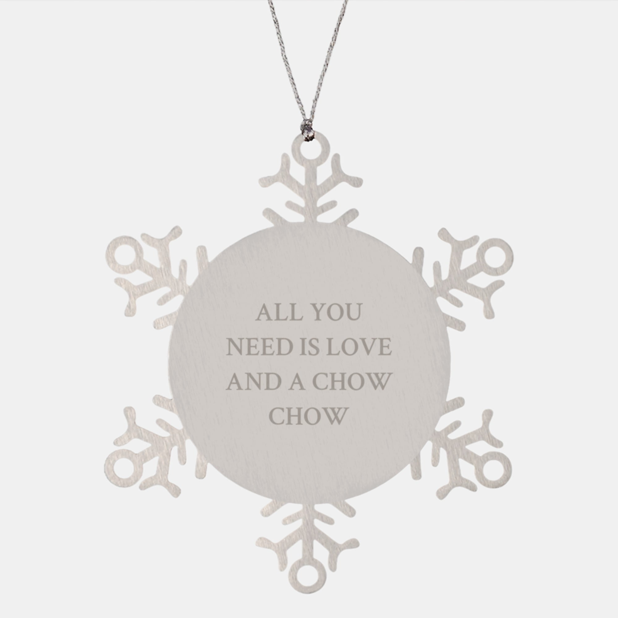 Chow Chow Dog Lovers' Christmas Unique Gift, Snowflake Ornament from ...