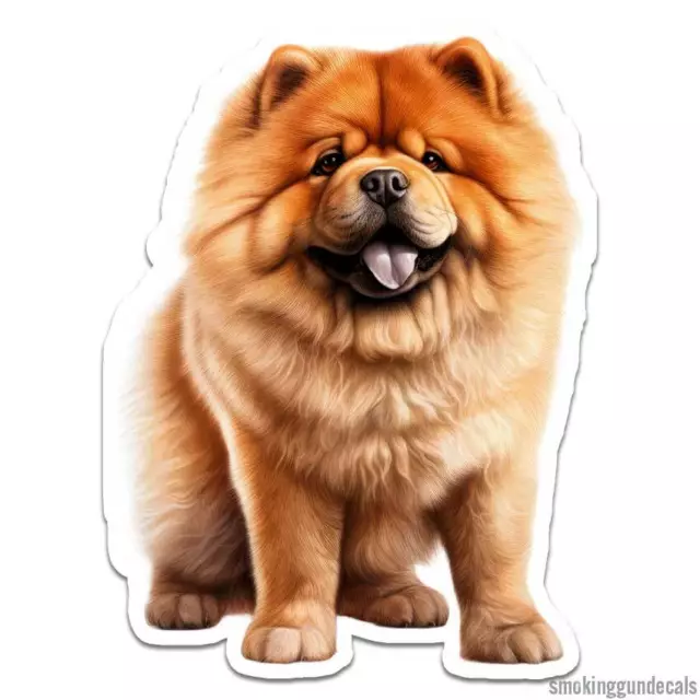 Chow Chow Dog Sticker Indoor Outdoor Phone Decal Water Bottle Stickers ...