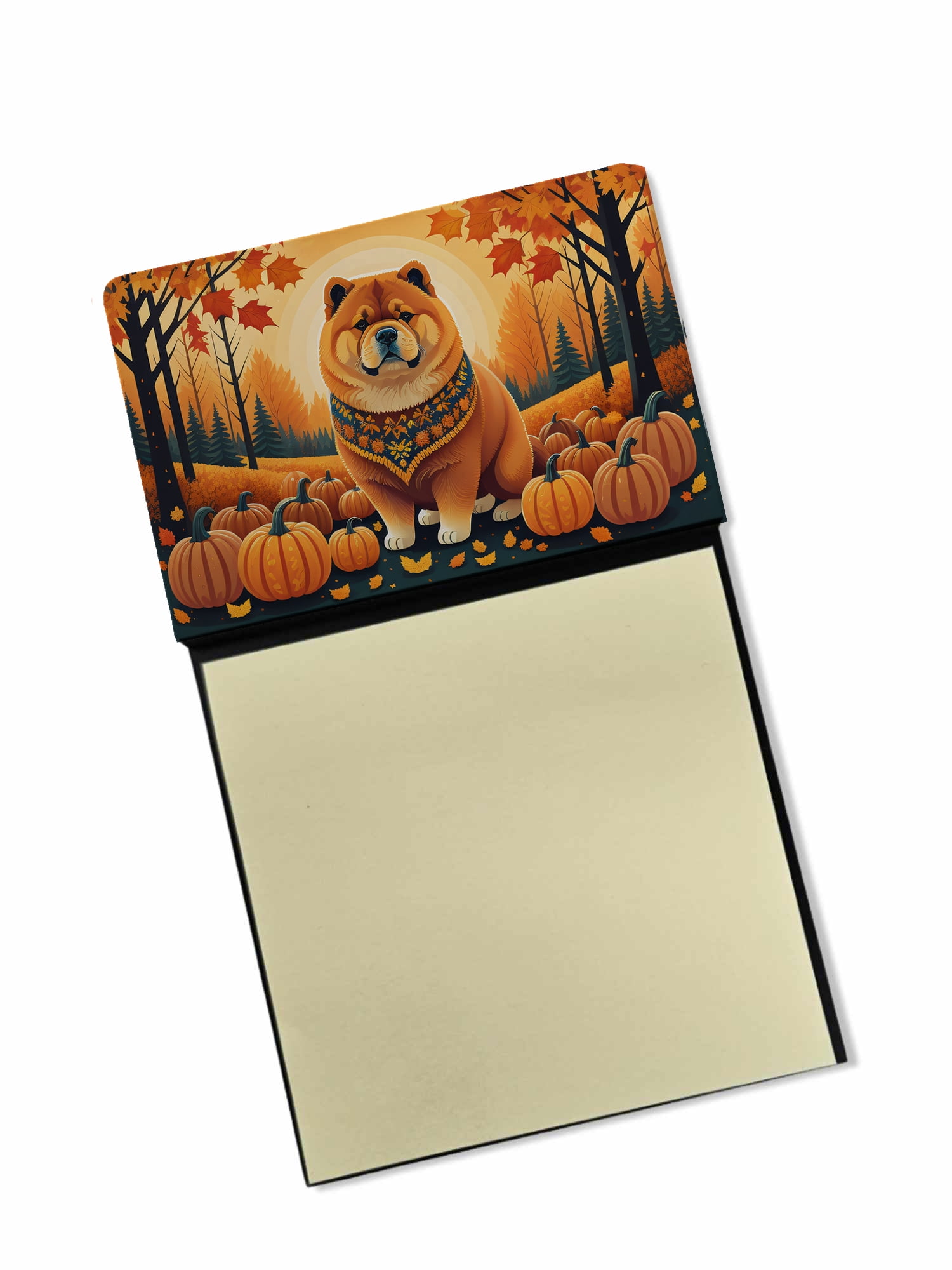 Chow Chow Fall Sticky Note Holder 3.25 in x 5.25 in - Walmart.com