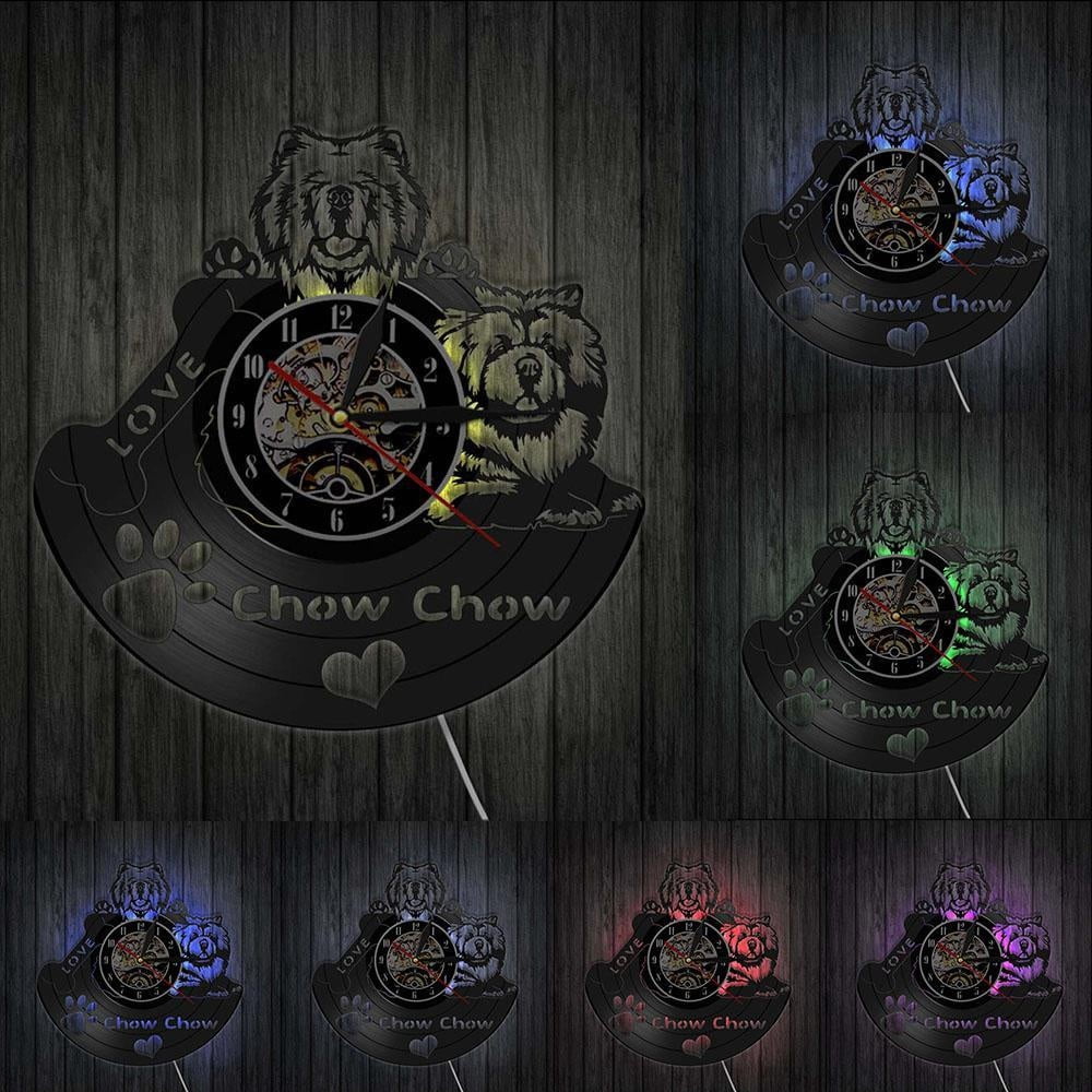 Chow Chow Fall in Love Vintage Vinyl Record Wall Clock Songshi Quan ...
