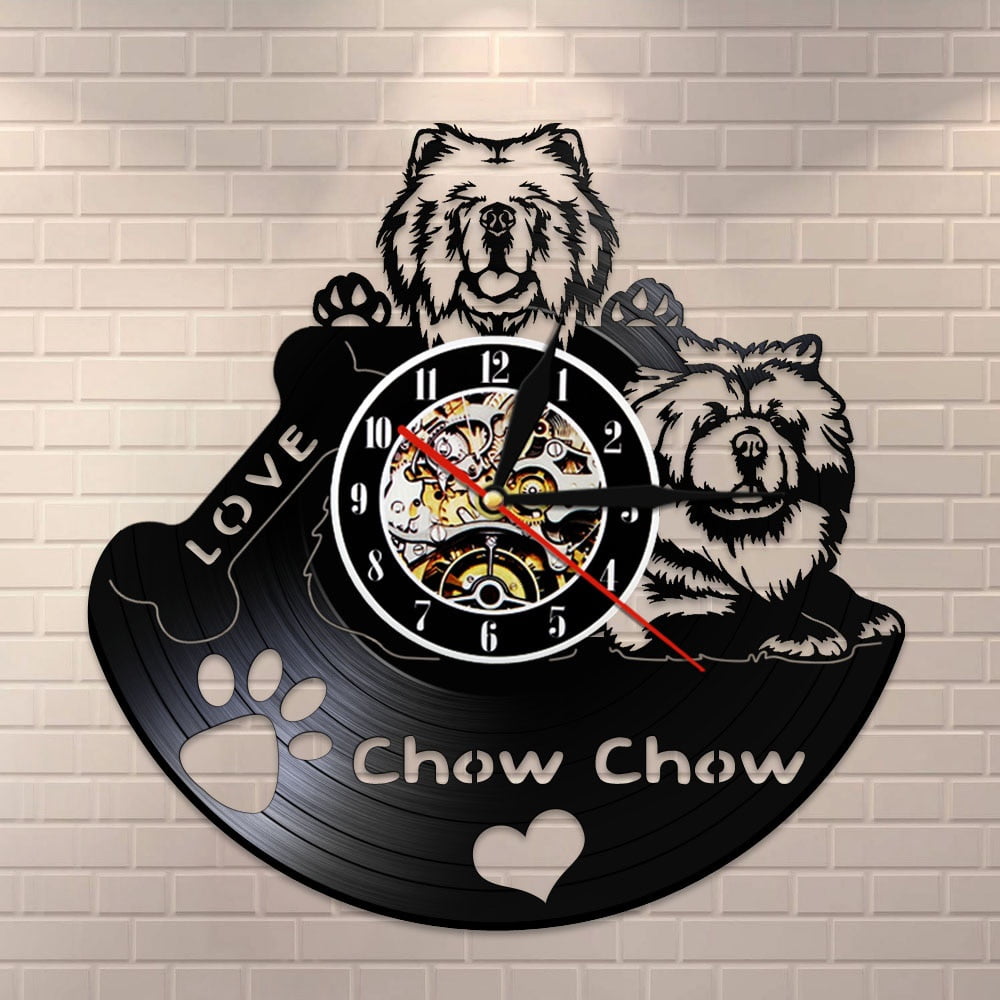 Chow Chow Fall in Love Vintage Vinyl Record Wall Clock Songshi Quan ...