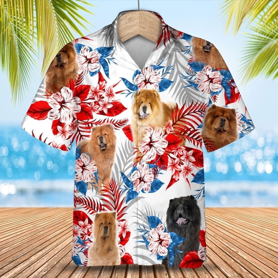 Chow Chow Hawaiian Shirt For Adults, Dog Hawaii Aloha Beach Shirts ...