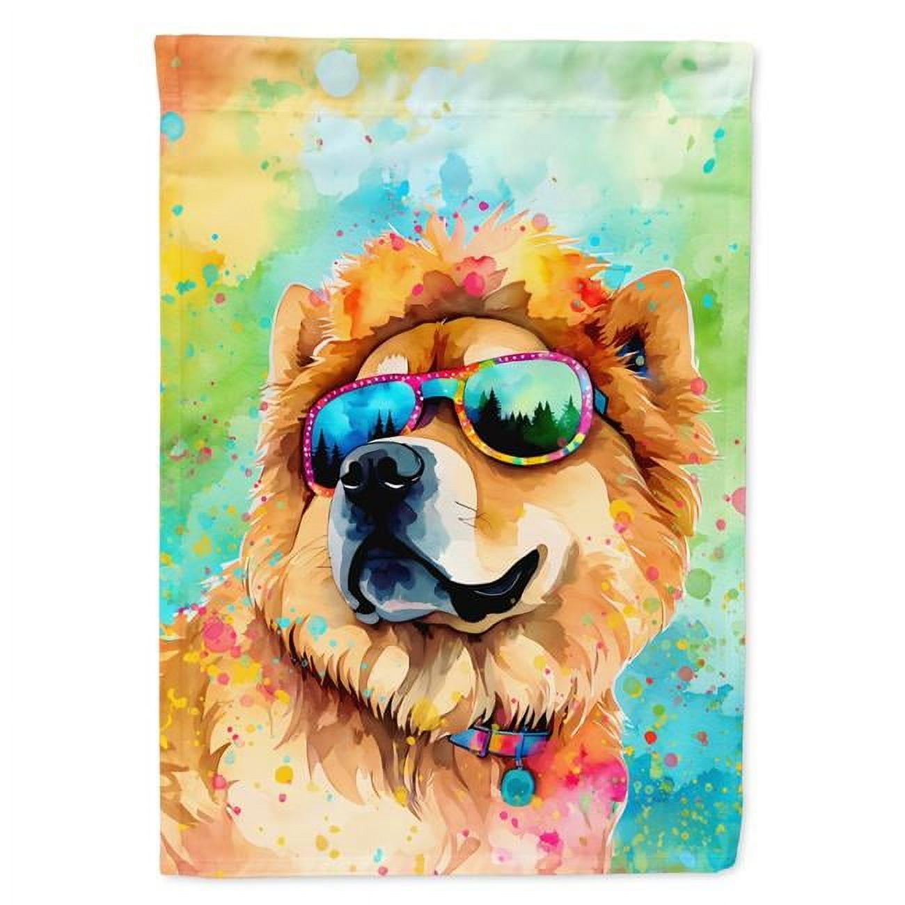 Chow Chow Hippie Dawg House Flag 28 in x 40 in - Walmart.com