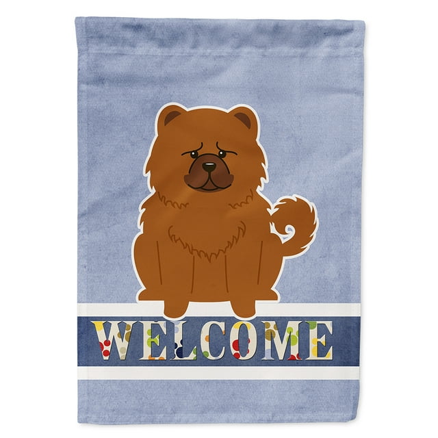Chow Chow Red Welcome Flag Canvas House Size - Walmart.com
