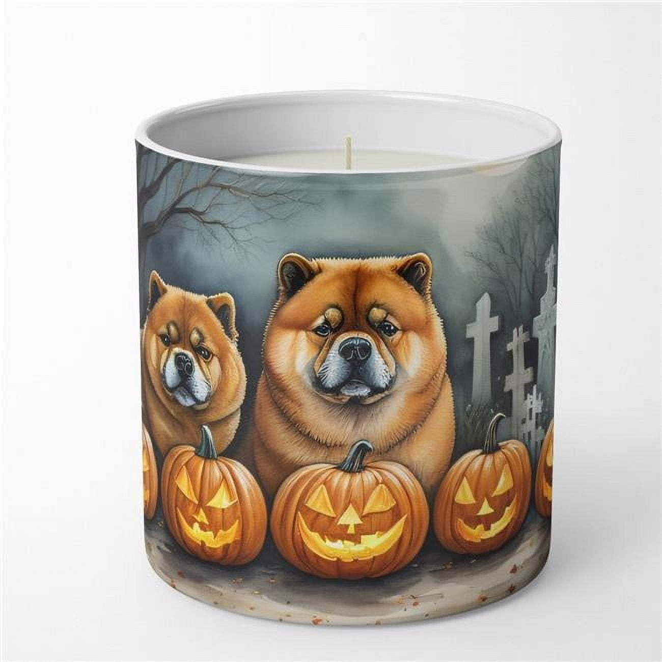 Chow Chow Spooky Halloween Decorative Soy Candle - Walmart.com