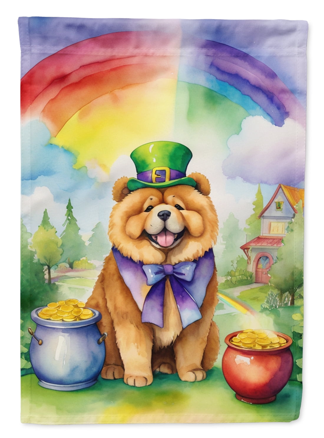 Chow Chow St Patrick's Day House Flag 28 in x 40 in - Walmart Business ...