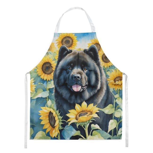 Chow Chow in Sunflowers Apron 27 in x 30 in - Walmart.com