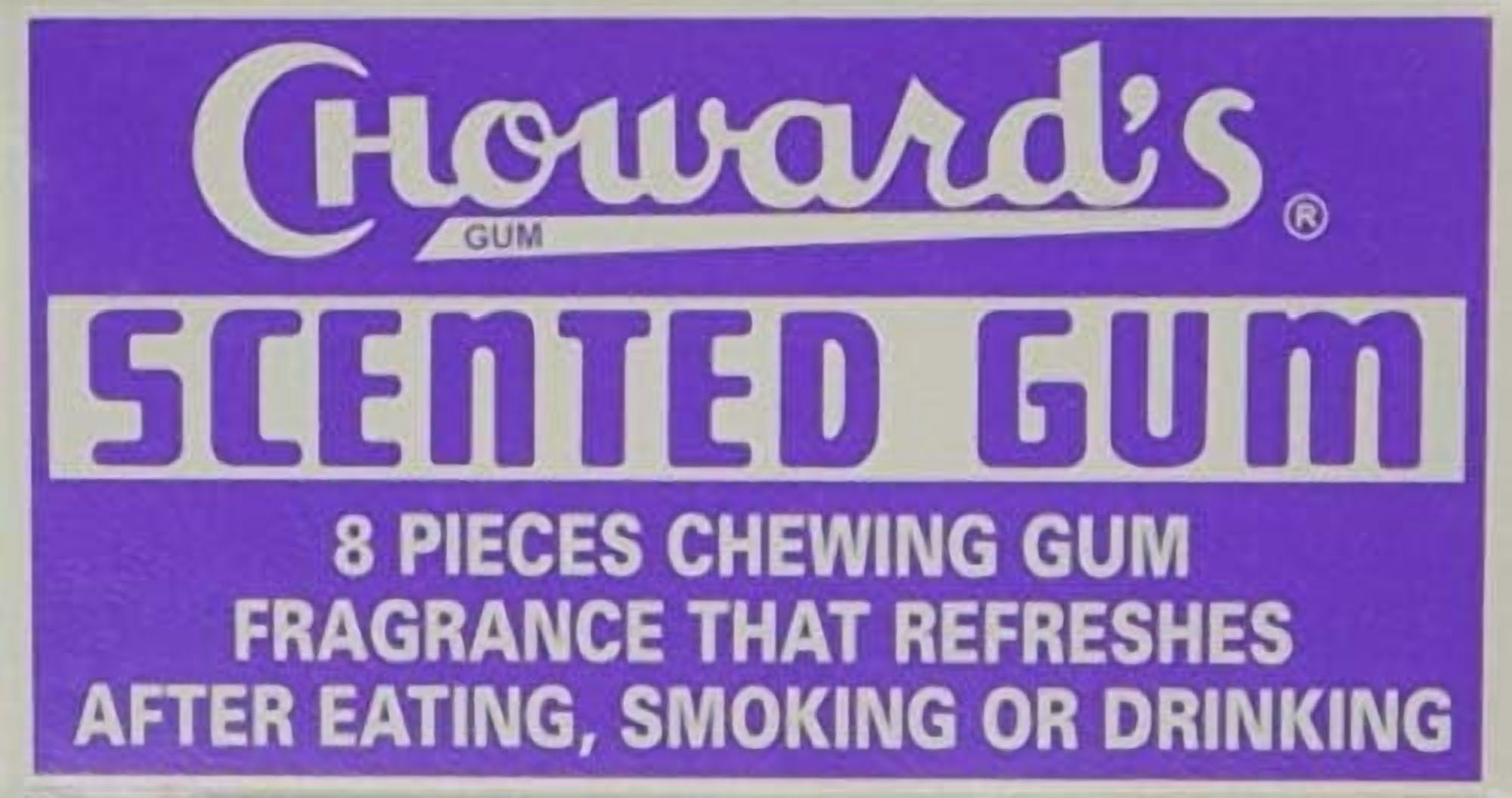 Choward's Scented Chewing Gum, Uniquely Refreshing Flavor - 8 Tablets ...