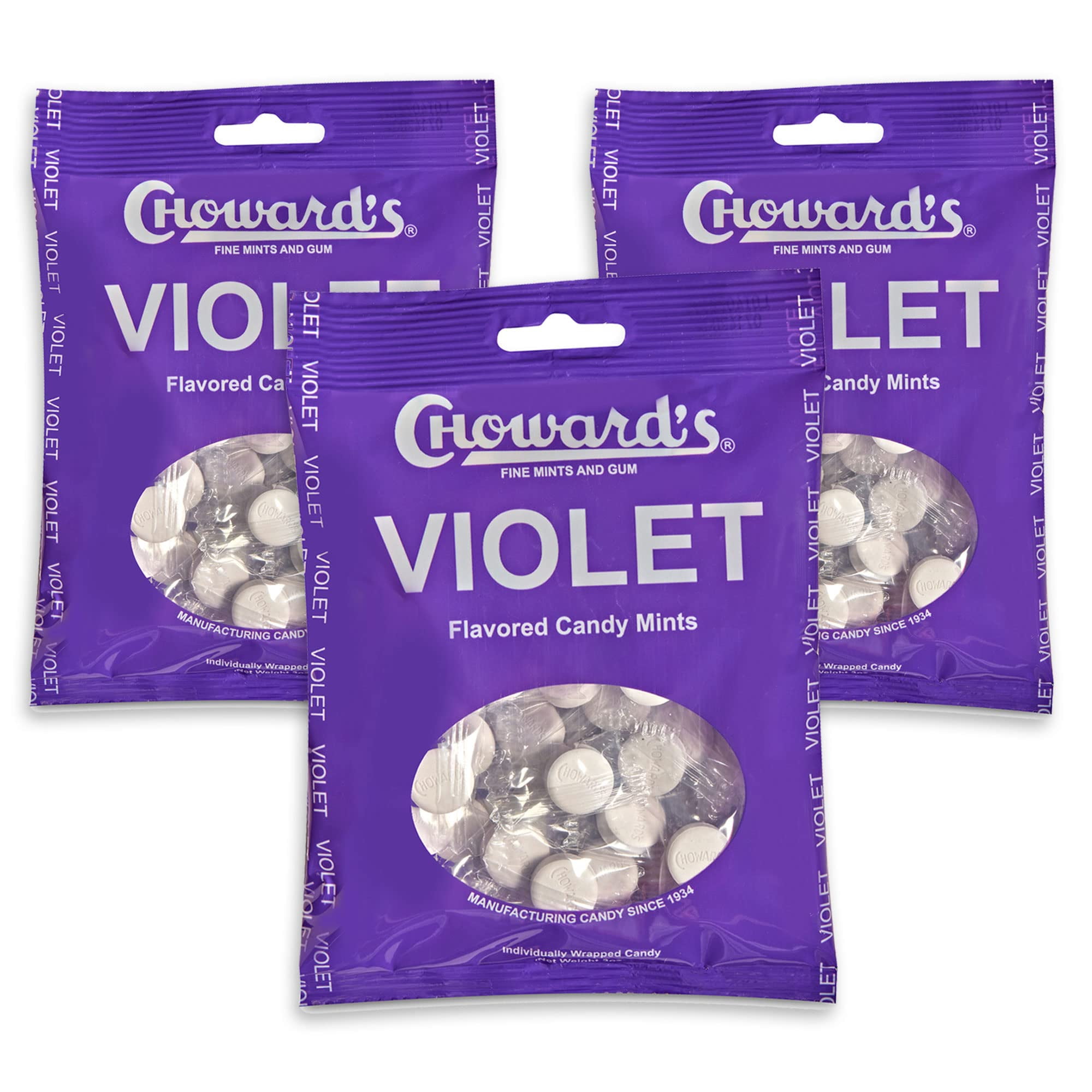 Choward's Violet Mints Candy STF9 Bag | Bold Aromatic Flavor | for ...