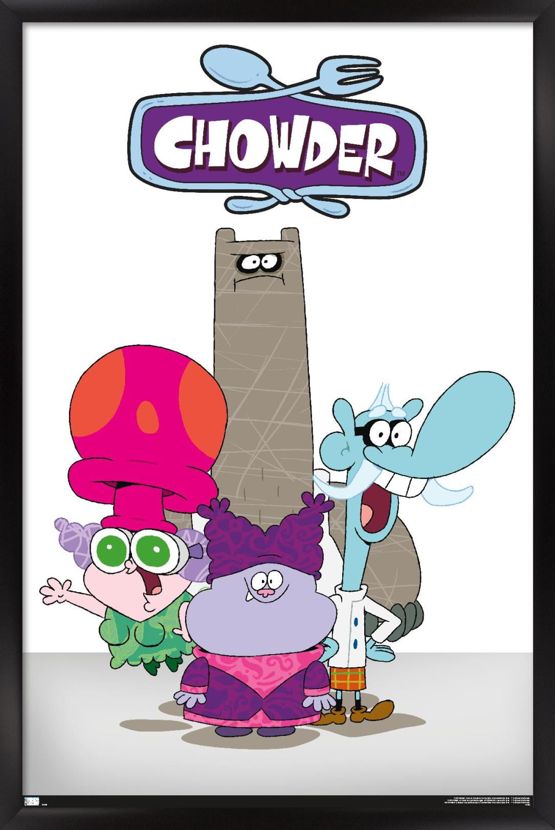 Chowder - Group Wall Poster, 14.725" x 22.375", Framed - Walmart.com