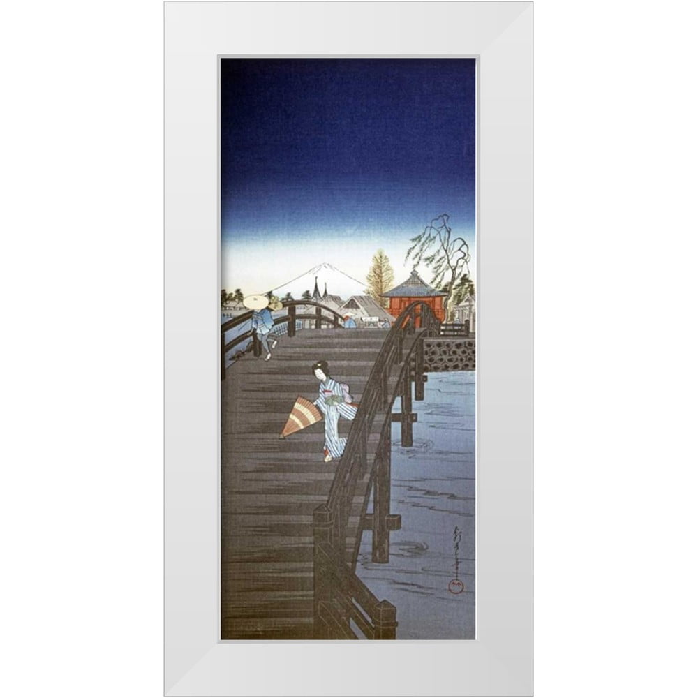 Chowka 13x24 White Modern Wood Framed Museum Art Print Titled ...