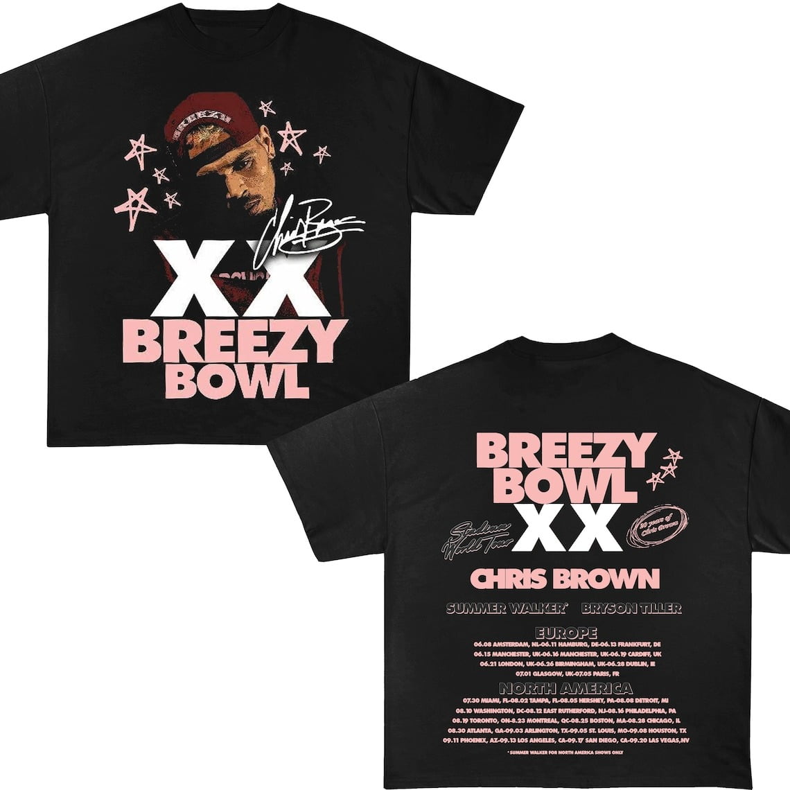ChrIs BrRown Tour Shirt, 2025 ChHris BrRown Tour Breezy Bowl XX T-Shirt ...
