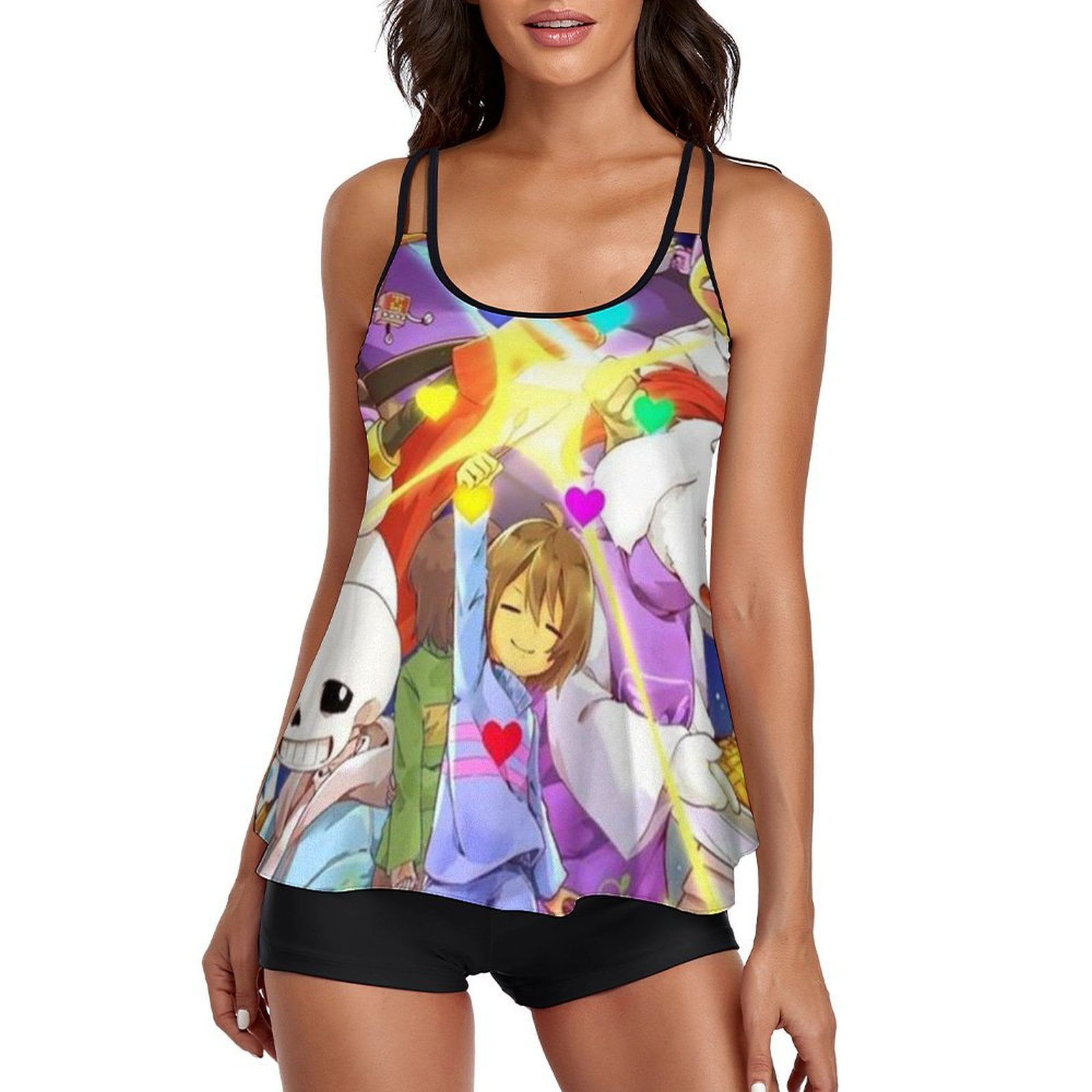 Chracters Game Undertale 2 Piece Swimsuit for Women Tummy Control ...