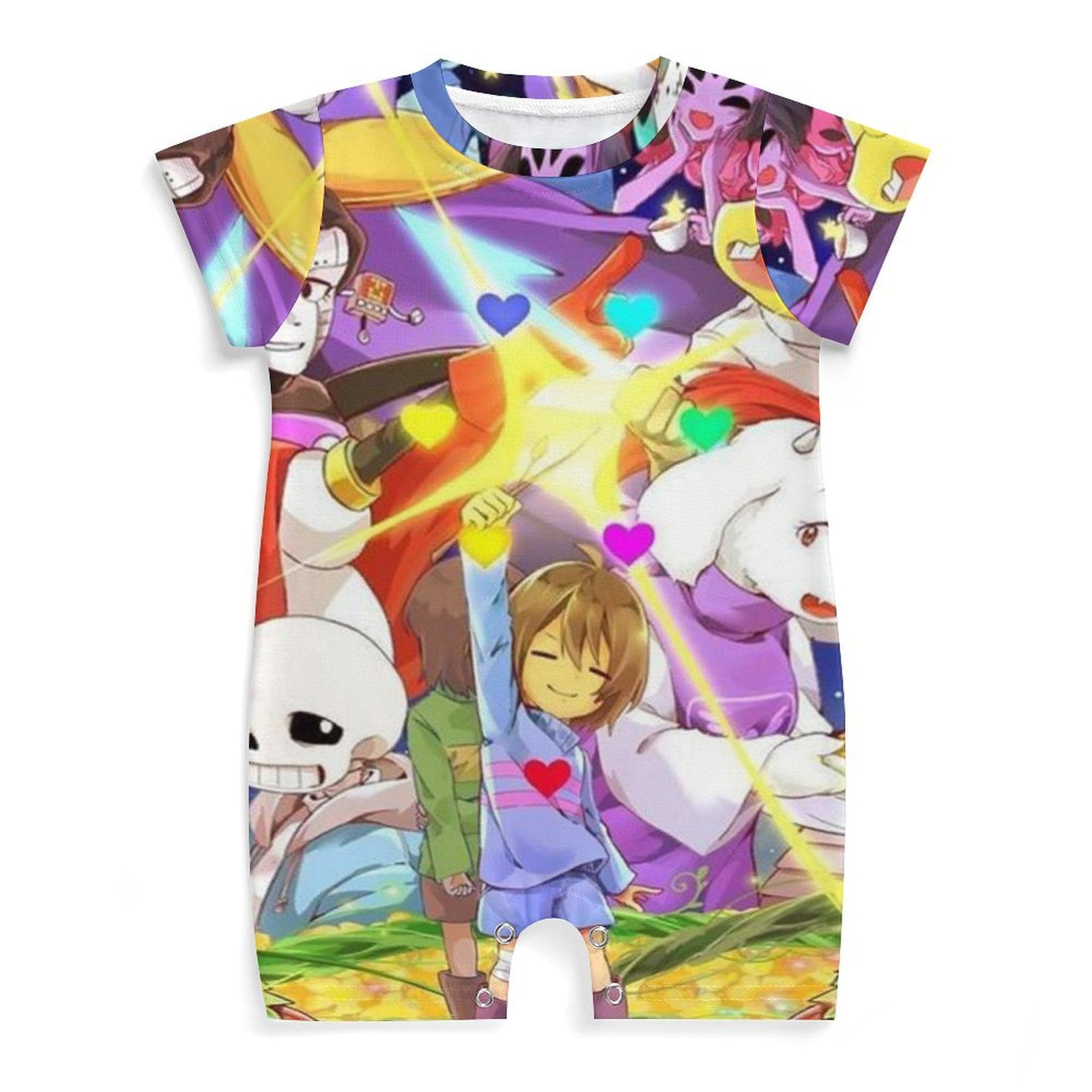 Chracters Game Undertale Baby Romper Jumpsuit Summer Short Sleeve One ...