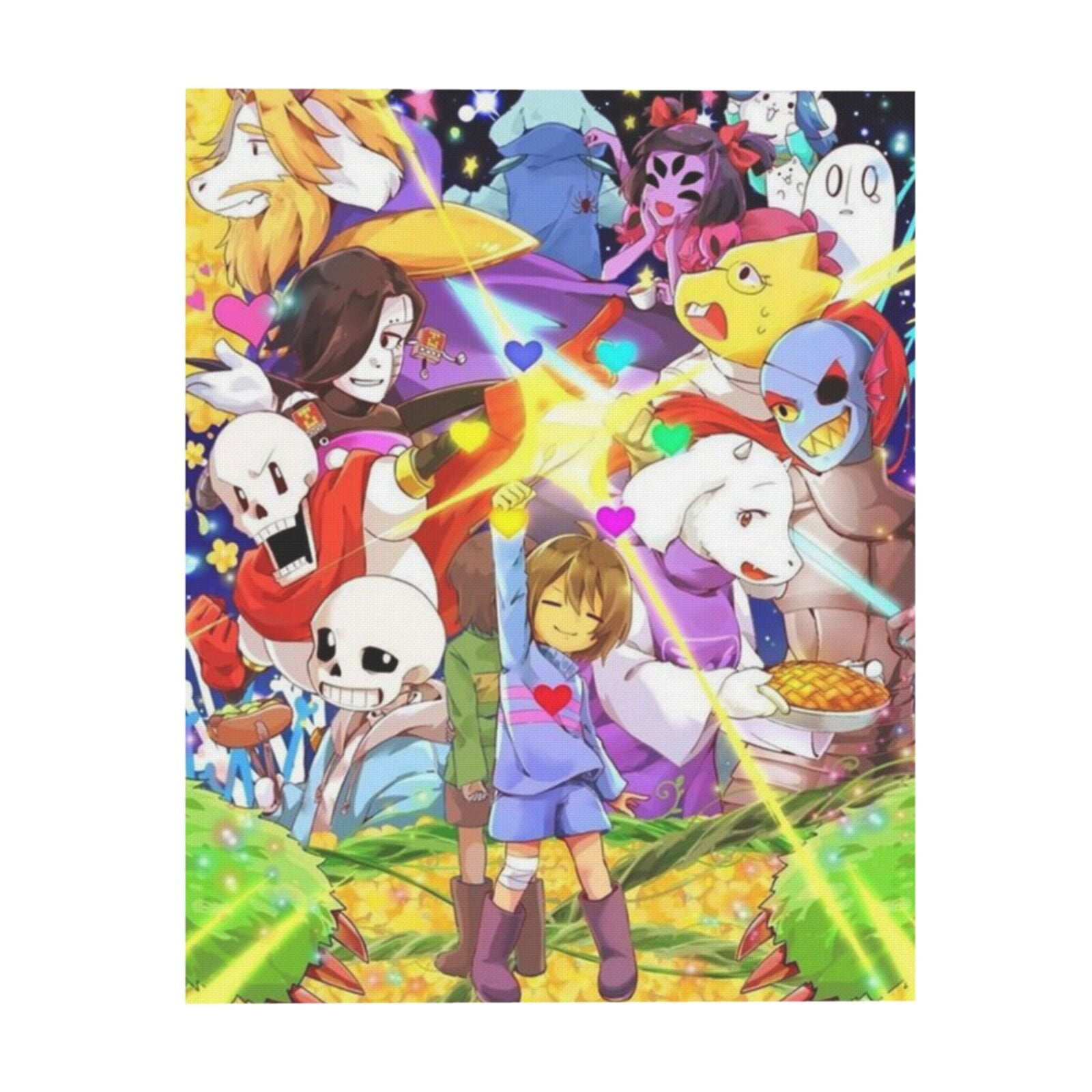 Chracters Game Undertale Canvas Decorative Poster Gift Art Picture ...